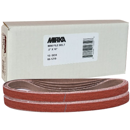 Mirka CER 0.5" x 18" Ceramic Mini File Belts, 66-1218 Series – BuyMirka.com